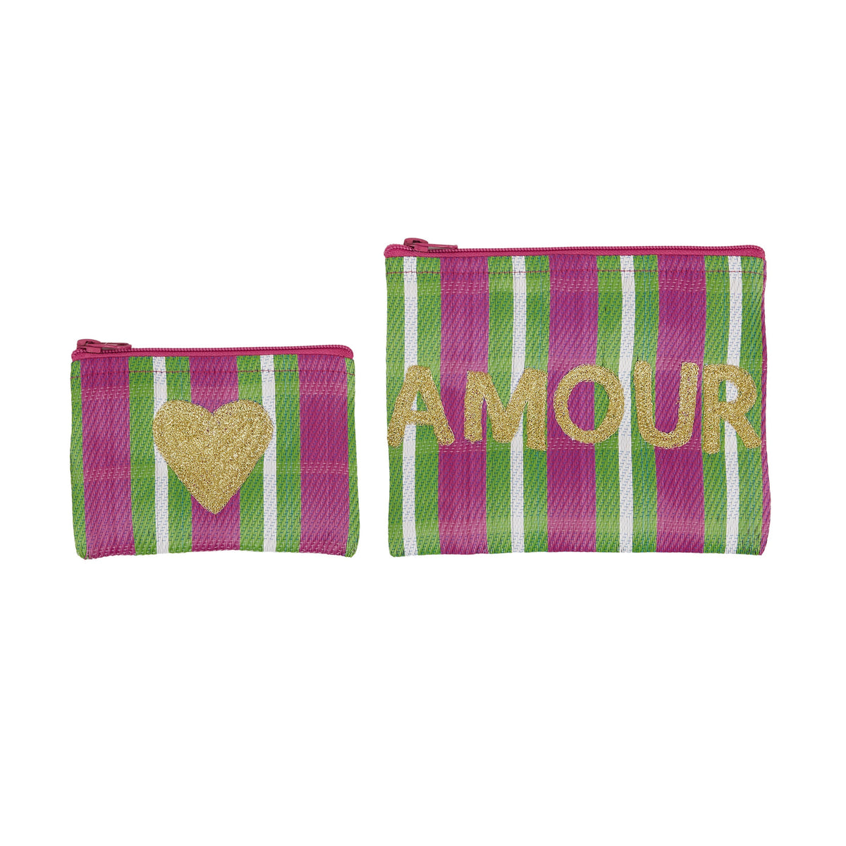 Recycled Plastic Pouches - Amour (Set of Two Pouches) — The Home ...