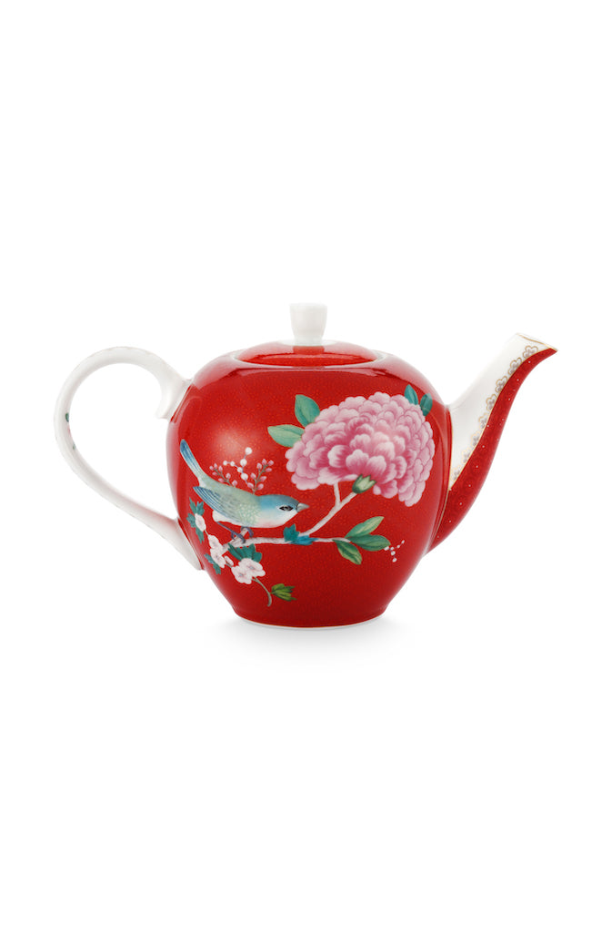 Pip Studio - Blushing Birds Teapot - Red (2 sizes available) — The Home ...